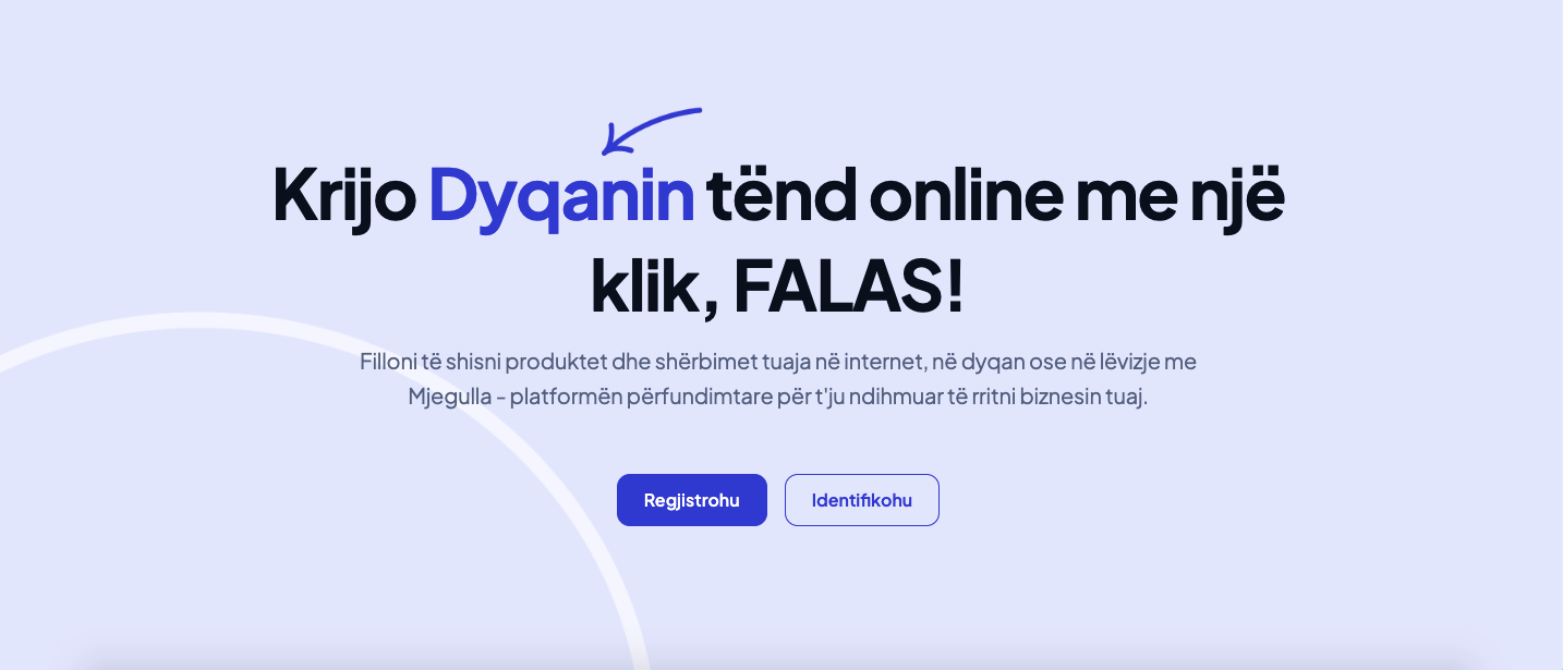 Mjegulla | Krijo dyqanin tuaj online.